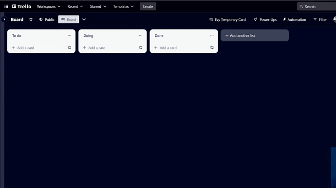 Ezy Temporary Card Power-Up | Trello